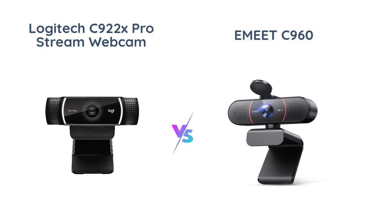 📷 Logitech C922x Pro vs EMEET C960 4K Webcam – Which is Better? 🤔 - YouTube