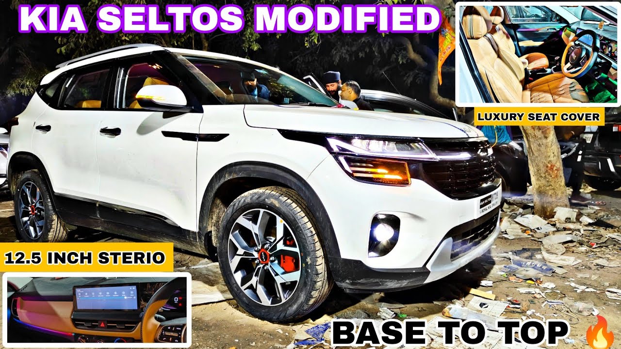KIA SELTOS FACELIFT MODIFIED ALL GENUINE ACCESSORIES 🔥|BASE TO TOP ...