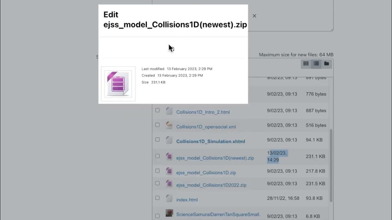 Mastering Moodle: Uploading EJSS Zip Files Made Easy! - YouTube