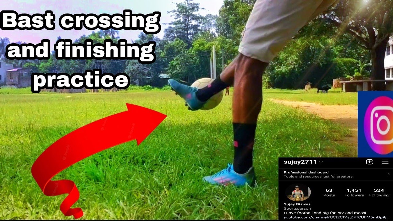 Crossing And Finishing Football Practice - YouTube