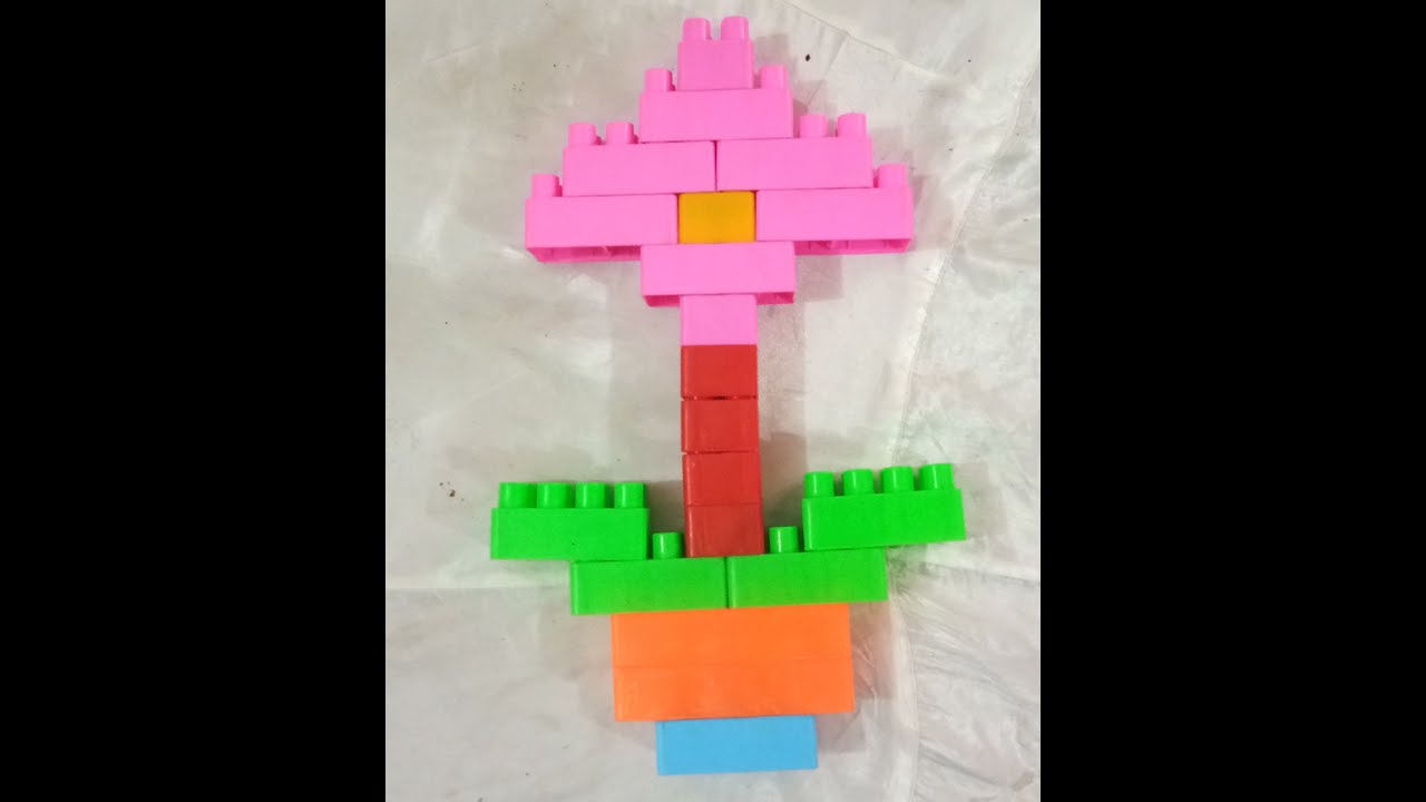 Cara membuat Bunga Mawar dari Block Balok Lego - YouTube
