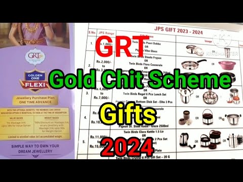 GRT Gold chit scheme gifts 2024 / grt / grt gifts - YouTube