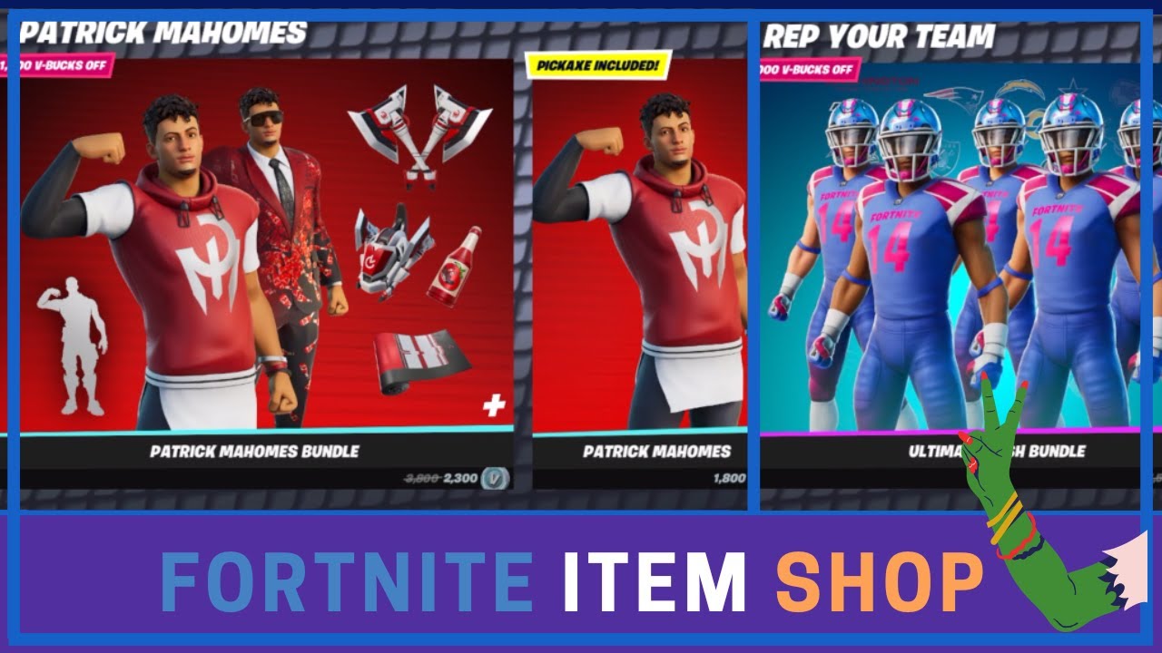 Grab the Patrick Mahomes bundle now! Fortnite Item Shop August 25, 2022 ...
