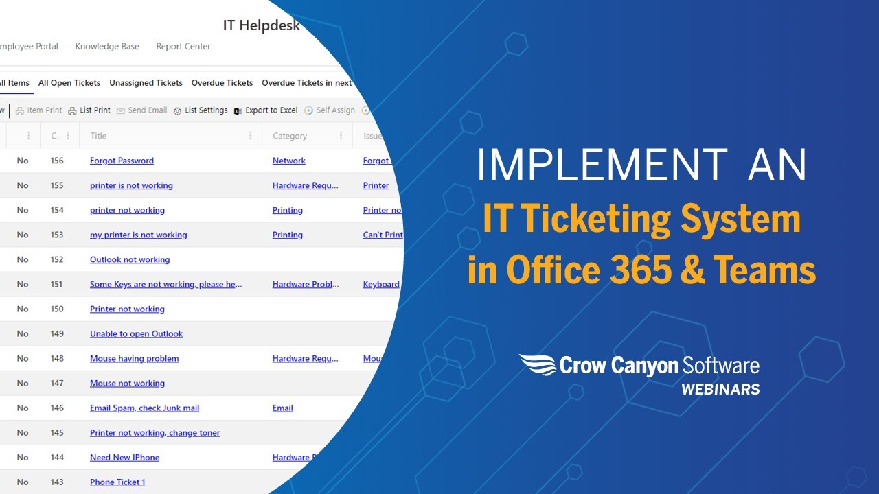 IT Ticketing System Software In Microsoft 365 Teams YouTube IT Ticketing System Software In Microsoft 365 Teams YouTube