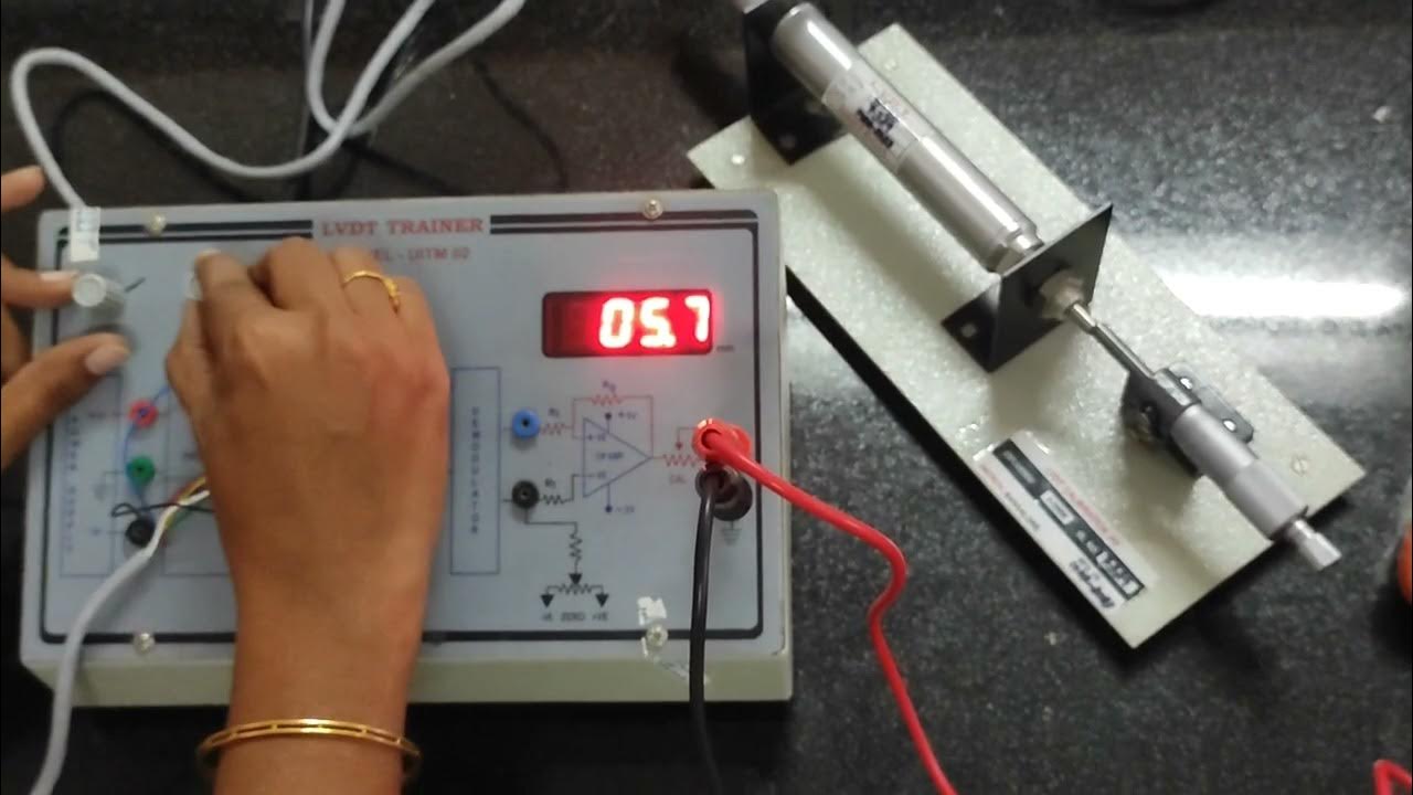 MEASUREMENT OF DISPLACEMENT USING LVDT - YouTube