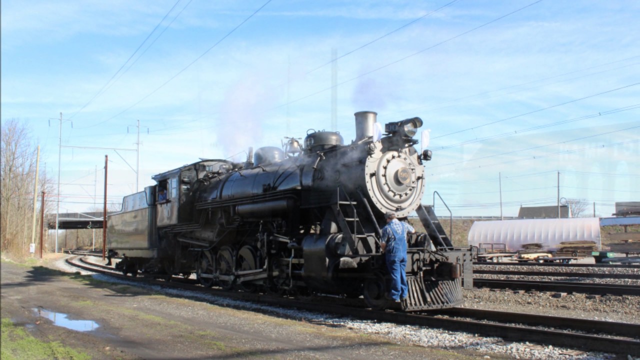 Steam Powered Mixed Freight Strasburg RR April 5, 2017 - YouTube