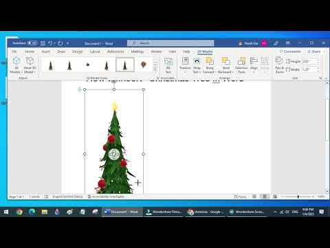 How To Insert A Christmas Tree In Microsoft Word 2023 | How To Add ...