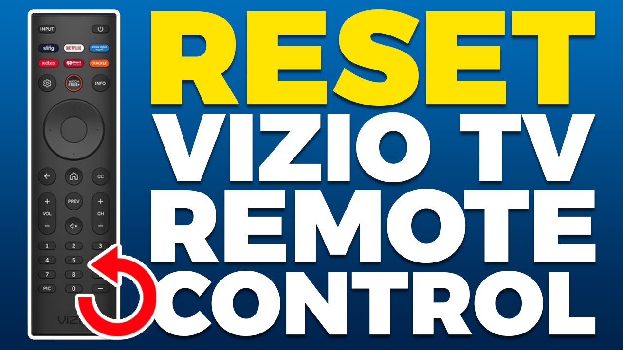 How To Reset Vizio TV Remote Control - YouTube