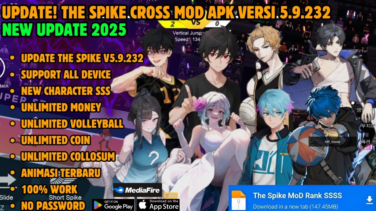 Update! Download The Spike Cross Mod Apk V5.9.232 (Unlock All ...