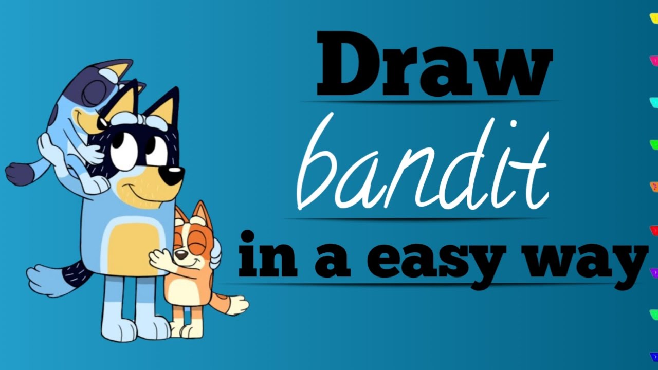 How to draw bandit | when did drawing banane ka Aasan tarika - YouTube