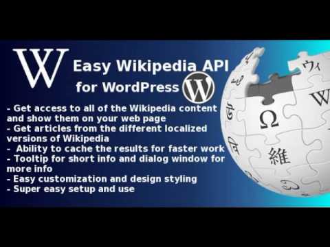 Preview Easy Wikipedia API plugin for WordPress - YouTube