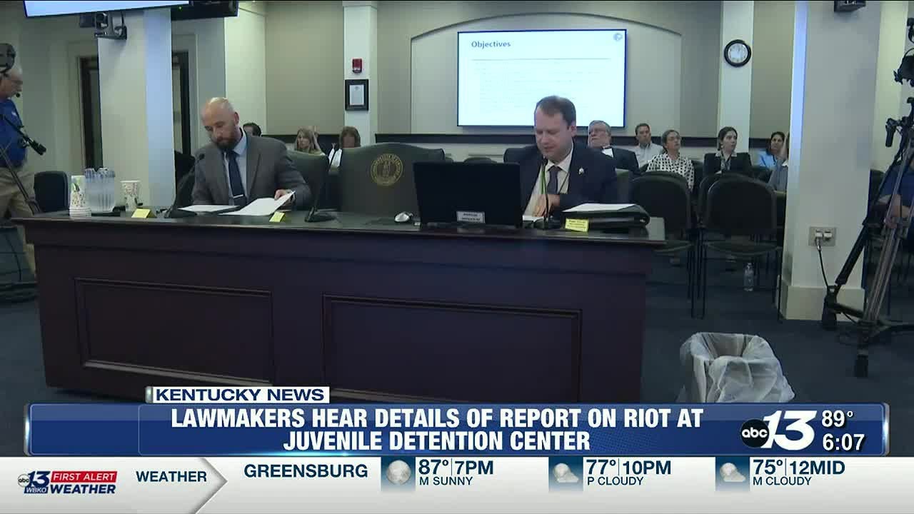 Kentucky lawmakers hear details of report on riot at juvenile detention ...