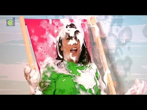 Janette Manrara and Gorka Marquez Get Foamed on Plops Away - YouTube