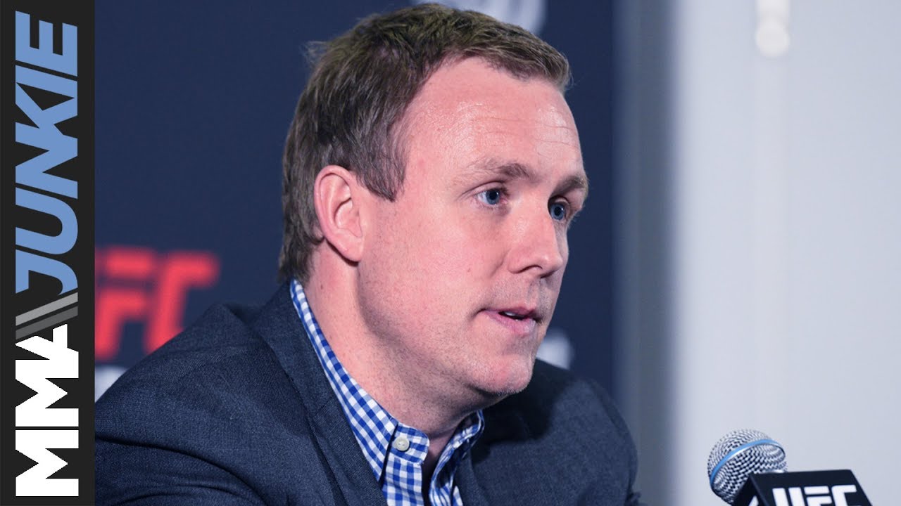 UFC exec David Shaw addresses the media following UFC Fight Night 127 ...