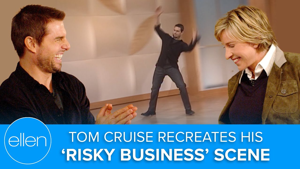 Tom Cruise Recreates his Famous ‘Risky Business’ Scene - YouTube