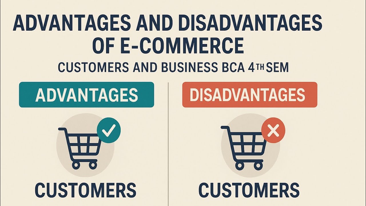 Advantages and Disadvantages of E-commerce in respective to customers ...