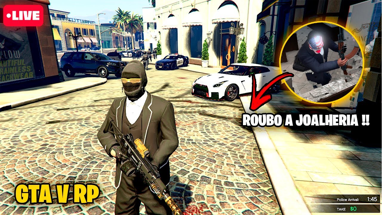 LIVE ON | 💰 O GRANDE ROUBO A JOJO | GTA 5 MODS E VARIOS JOGOS !!!🔔 ...