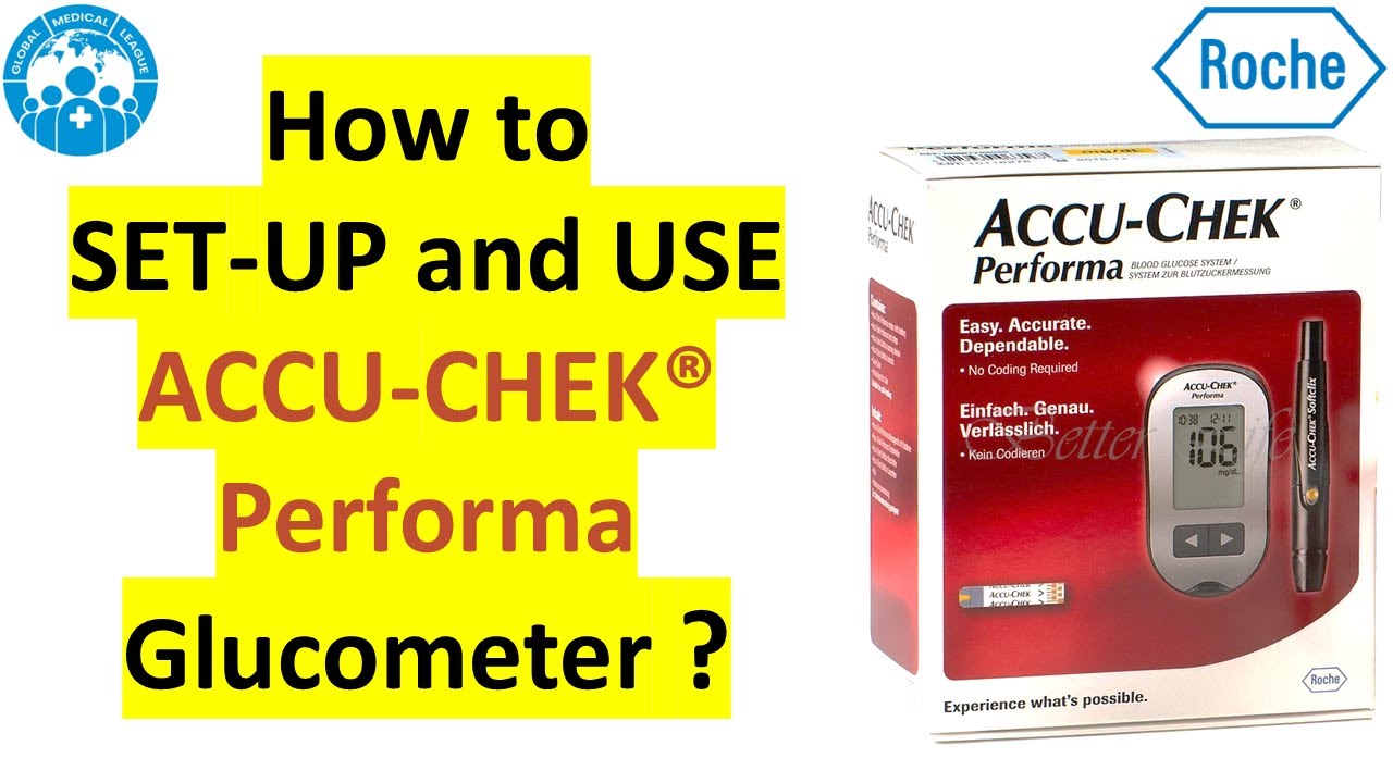 How to SET-UP and USE Accu-Chek® Performa Glucometer? | Blood Glucose ...