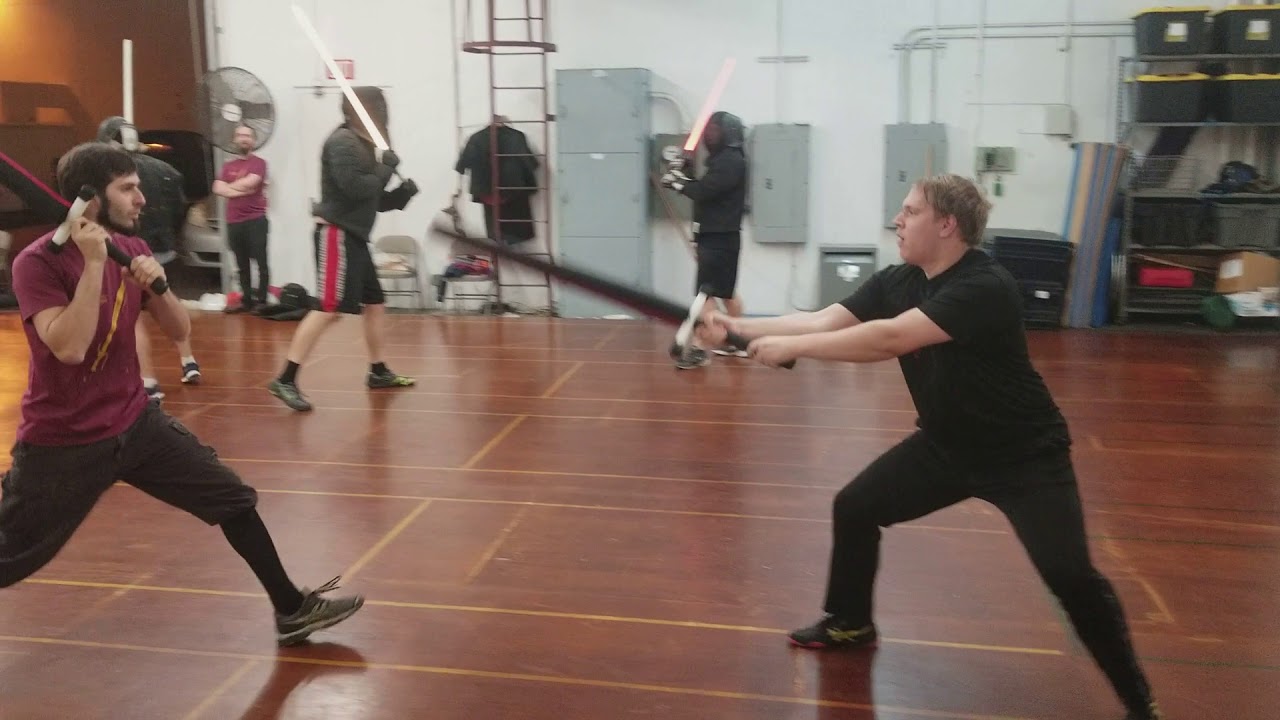 First time sparring with the Gekken Swords - YouTube