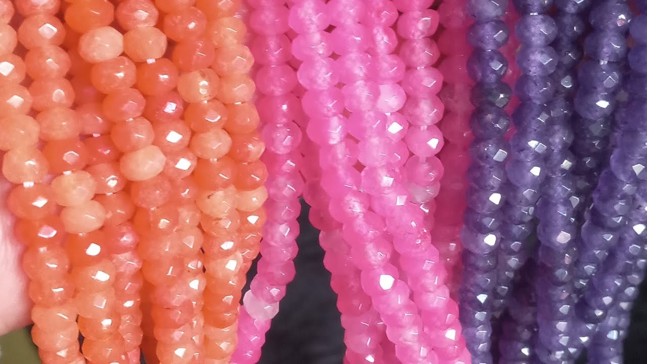 onex beads monalisa beads #jewellery #9949614595 🤎🩷💜 ️💚💙 - YouTube