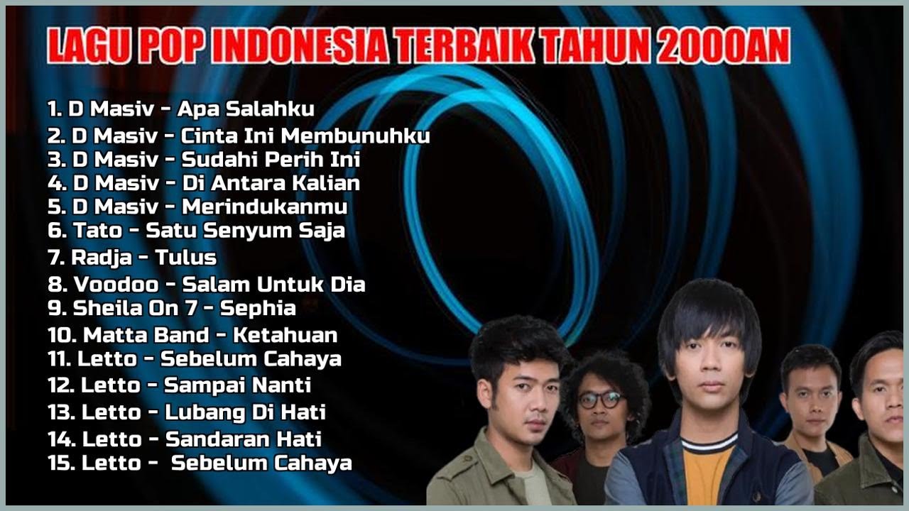 LAGU POP INDONESIA TERBAIK TAHUN 2000AN - YouTube