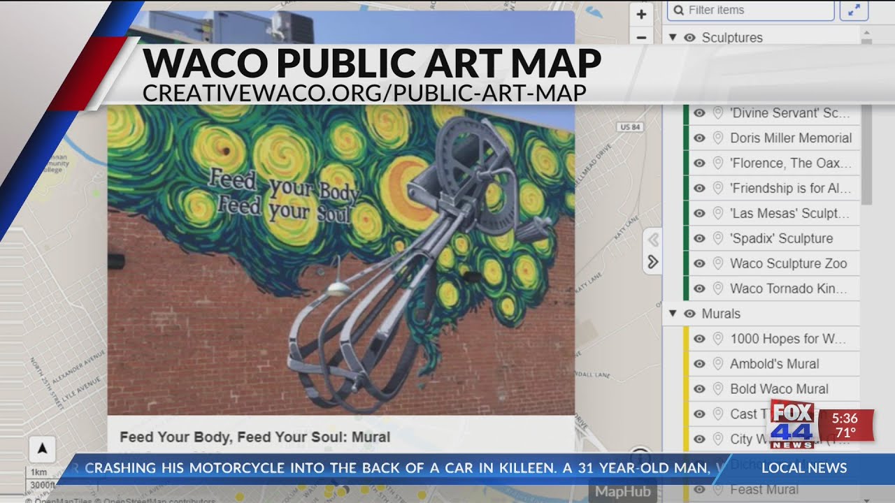 High school students create map of public art - YouTube