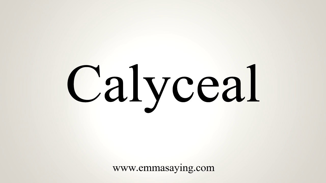 How To Pronounce Calyceal - YouTube