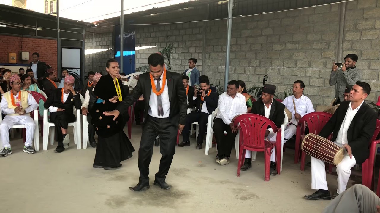 Typical Nepali Wedding dance by Luv and Kush Vanja at Ram dai’s ...