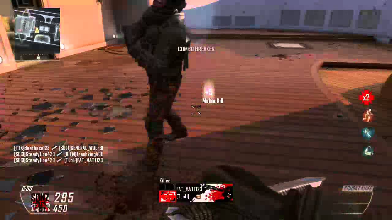 Steadyfire420 BO2 Ultra kill melee only - YouTube