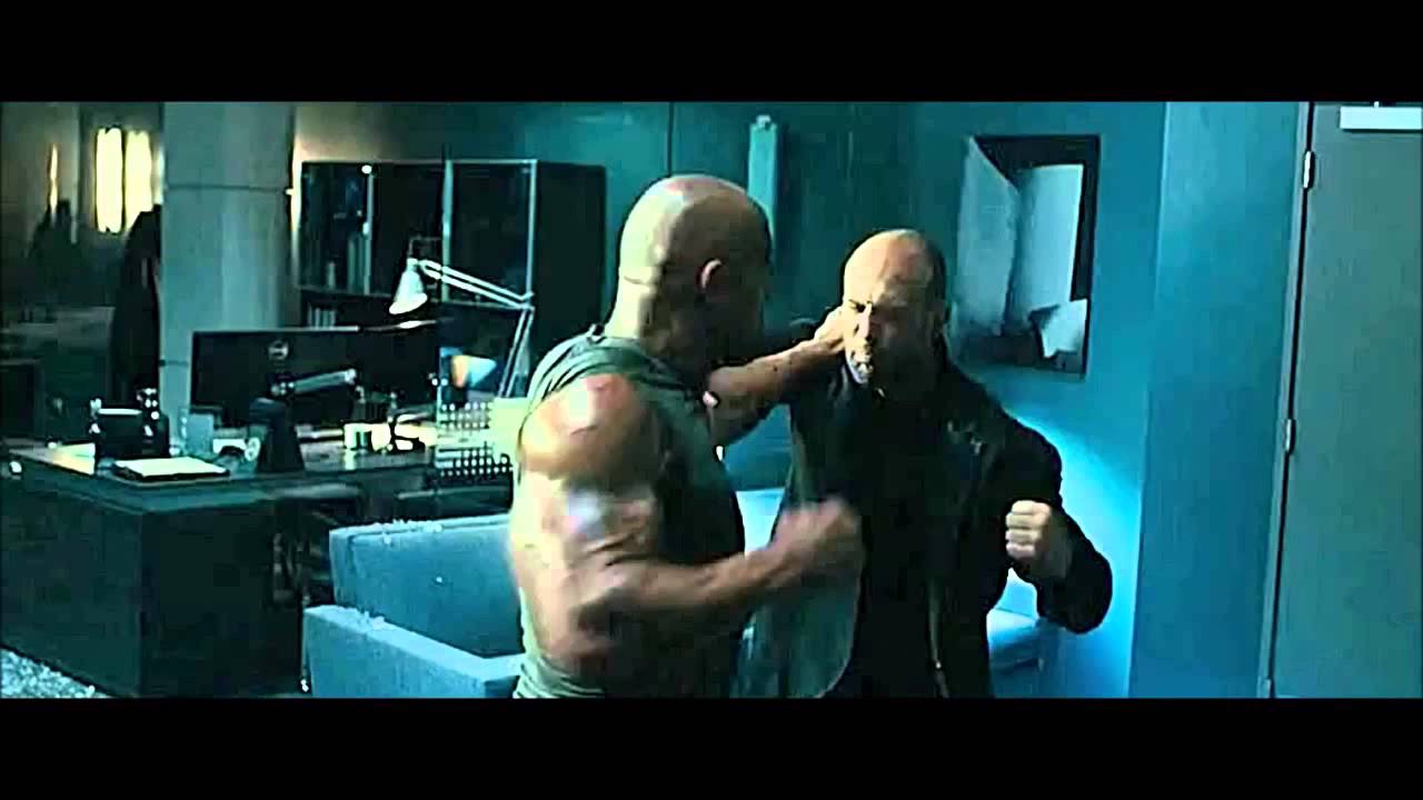 FURIOUS 7 [2015] Scene: "Terrible liar."/Shaw fights Hobbs. - YouTube