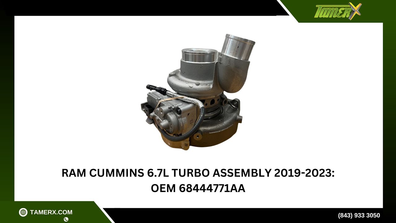 Ram Cummins 6.7L Turbo Assembly 2019-2023: OEM 68444771AA - YouTube