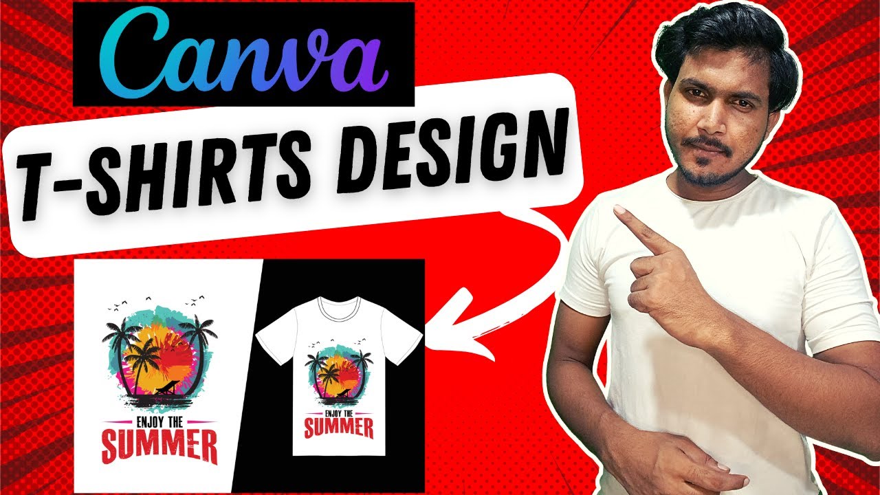 How To Create T-Shirt Designs With CANVA | Create a Top Selling T-Shirt ...