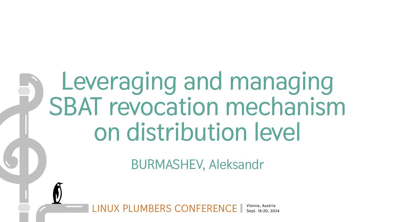 Leveraging and managing SBAT revocation mechanism ondistribution level ...
