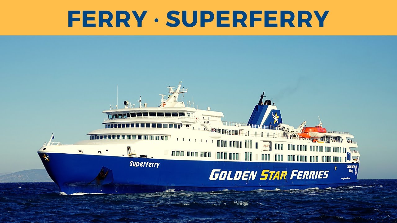 Arrival of SUPERFERRY, Rafina (Golden Star Ferries) - YouTube