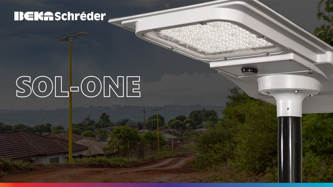 SOL-ONE Integrated solar lighting - YouTube