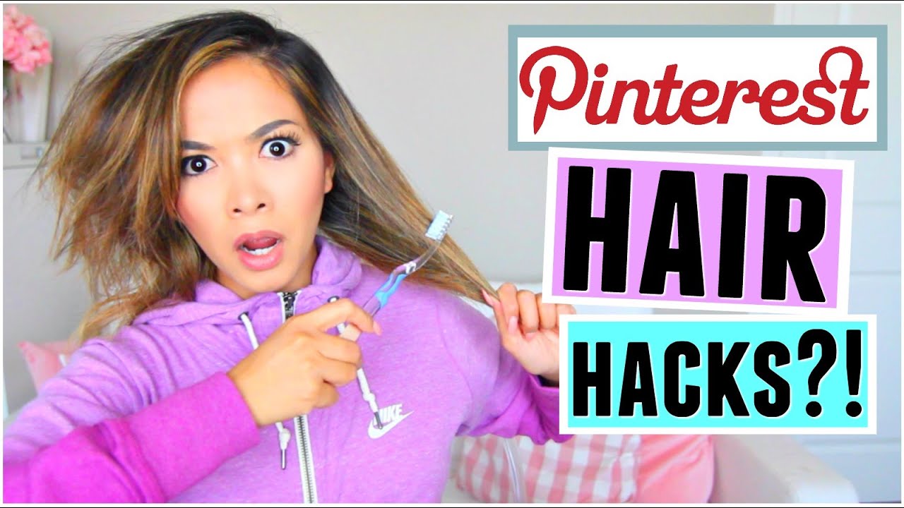 Pinterest HAIR Hacks Tested! - YouTube