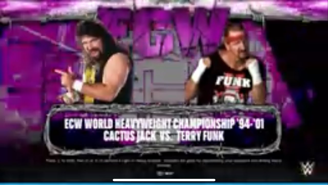 Terry Funk vs. Cactus Jack Texas Death Match WWE 2k24 - YouTube