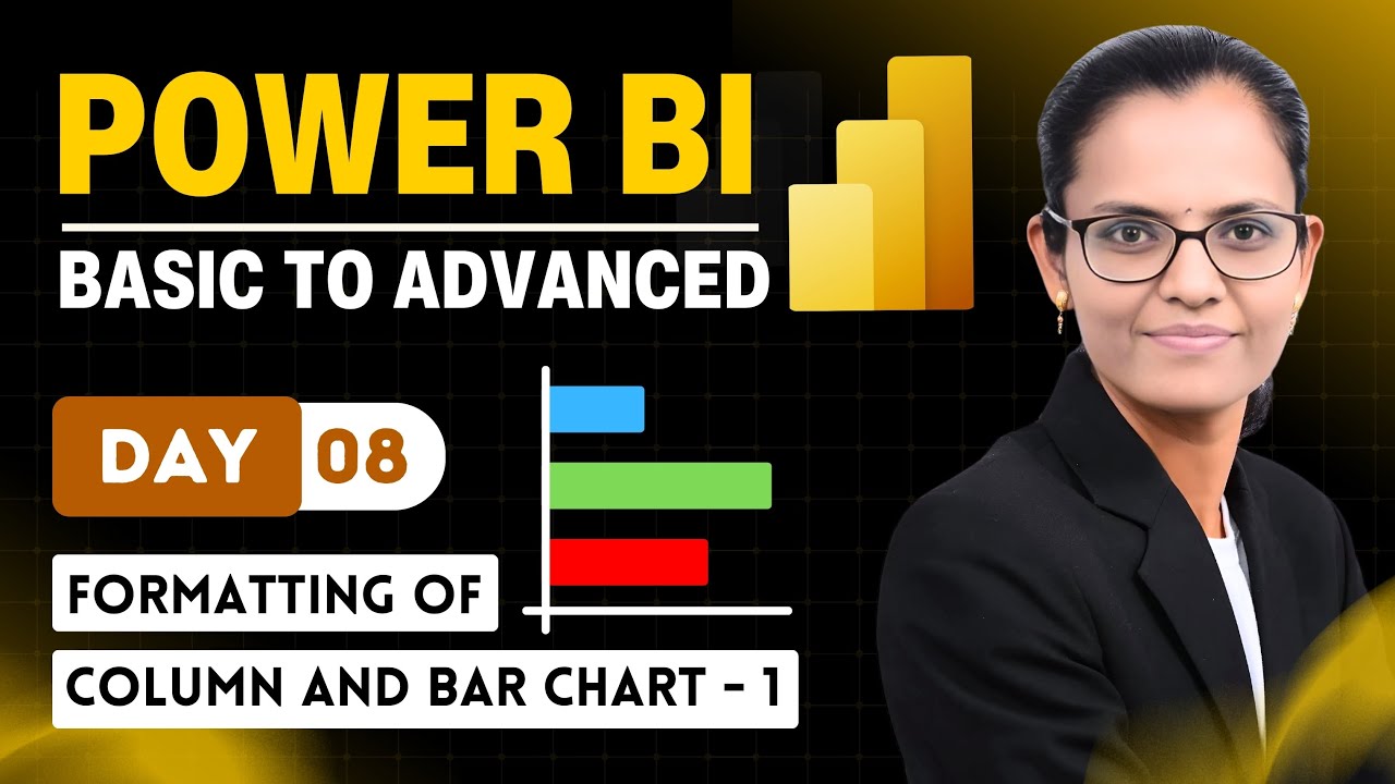 How to Format Column & Bar Charts in Power BI (Part - 1)| Power bi ...
