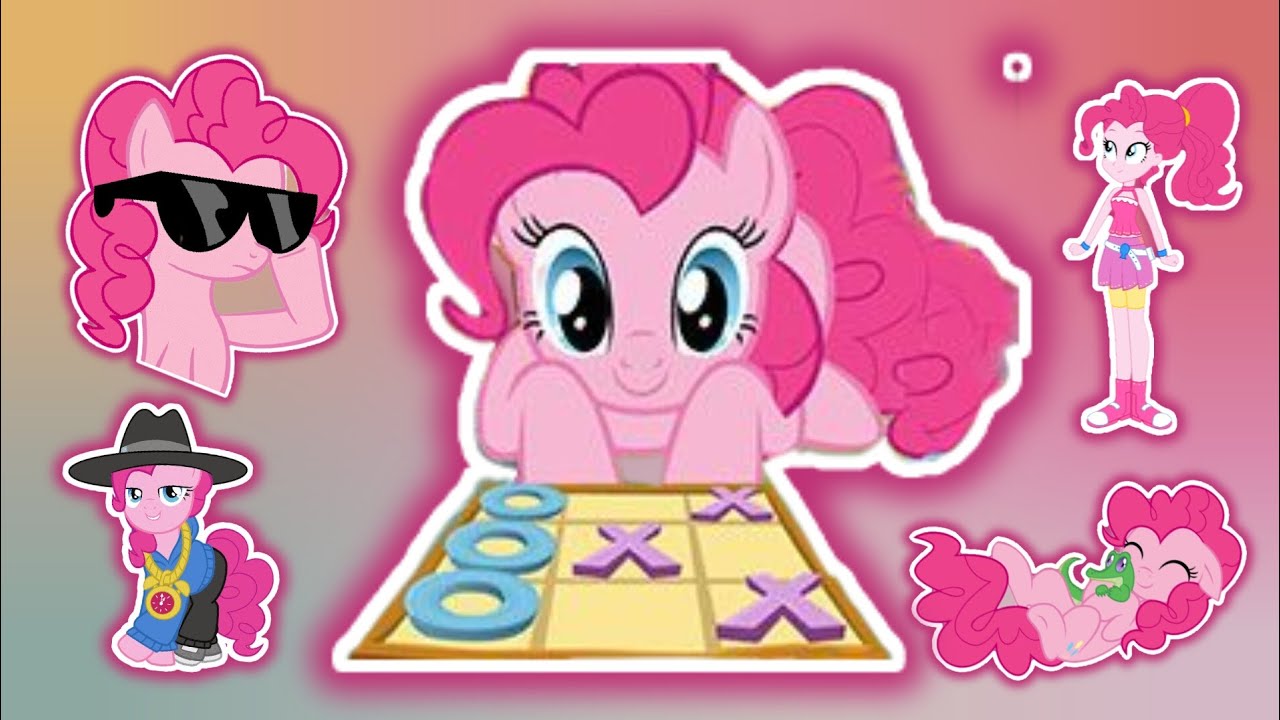 Jugando pink tac toec con pinkie pie #mlp - YouTube
