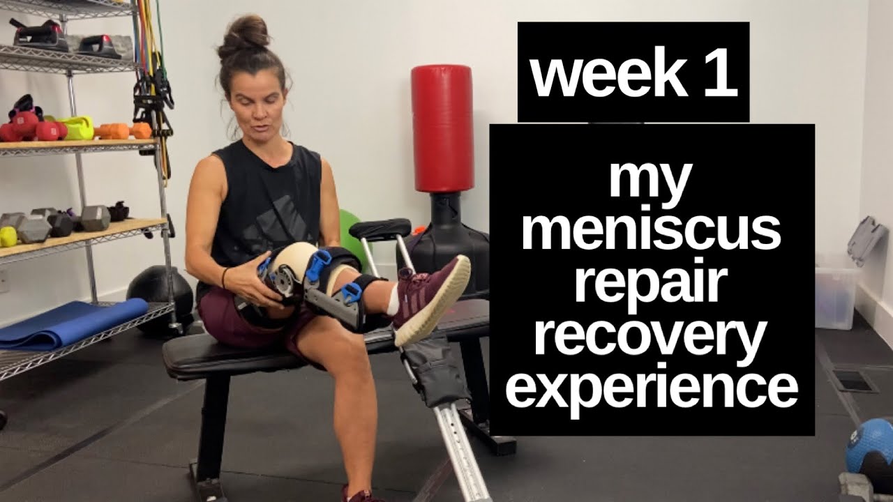 WEEK 1 MENISCUS ROOT TEAR RECOVERY//DCFitt - YouTube