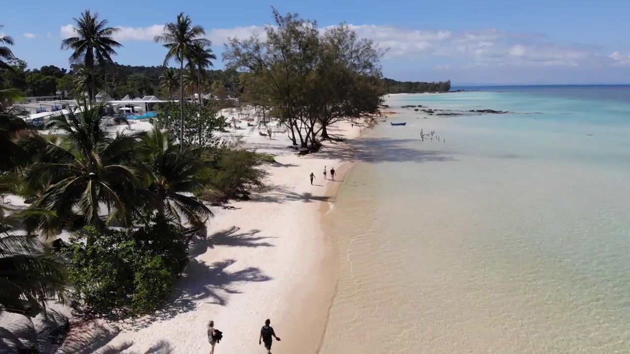 Koh Rong Pagoda Beach - YouTube