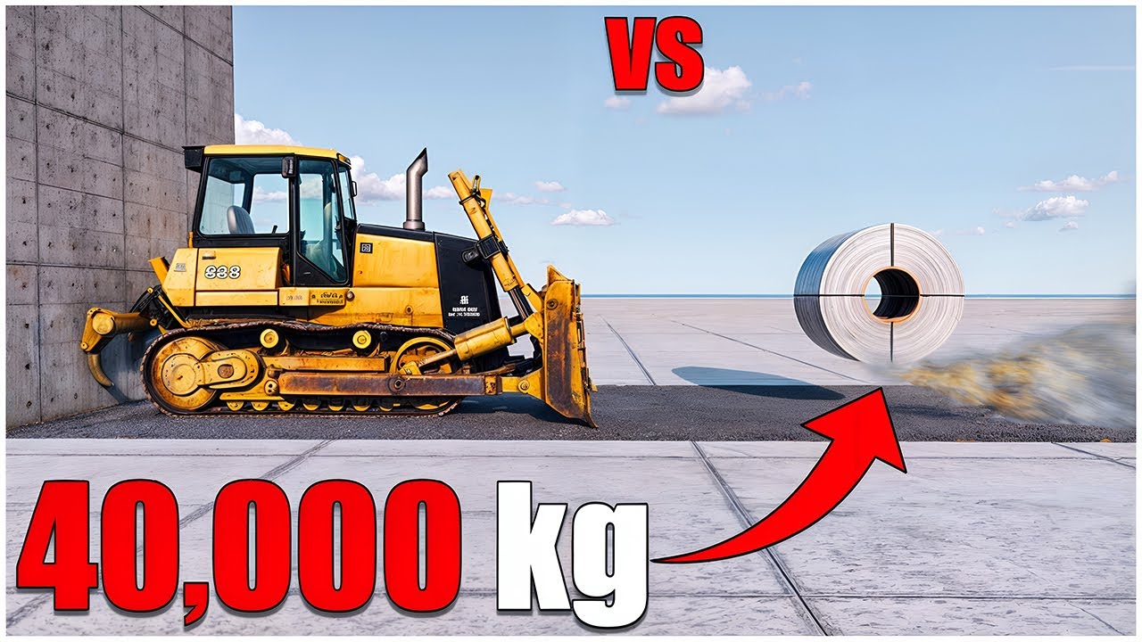 Beamng Drive | v0.34 | Angry Steel Coil VS Bulldozer 40,000 kg | #cars ...