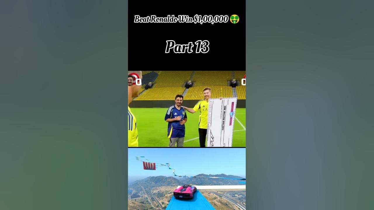 Beat Ronaldo Win $1,00,000 🤑 #mr beast #ytshorts #youtubeshorts #shorts #reels #speed #ronaldo ...