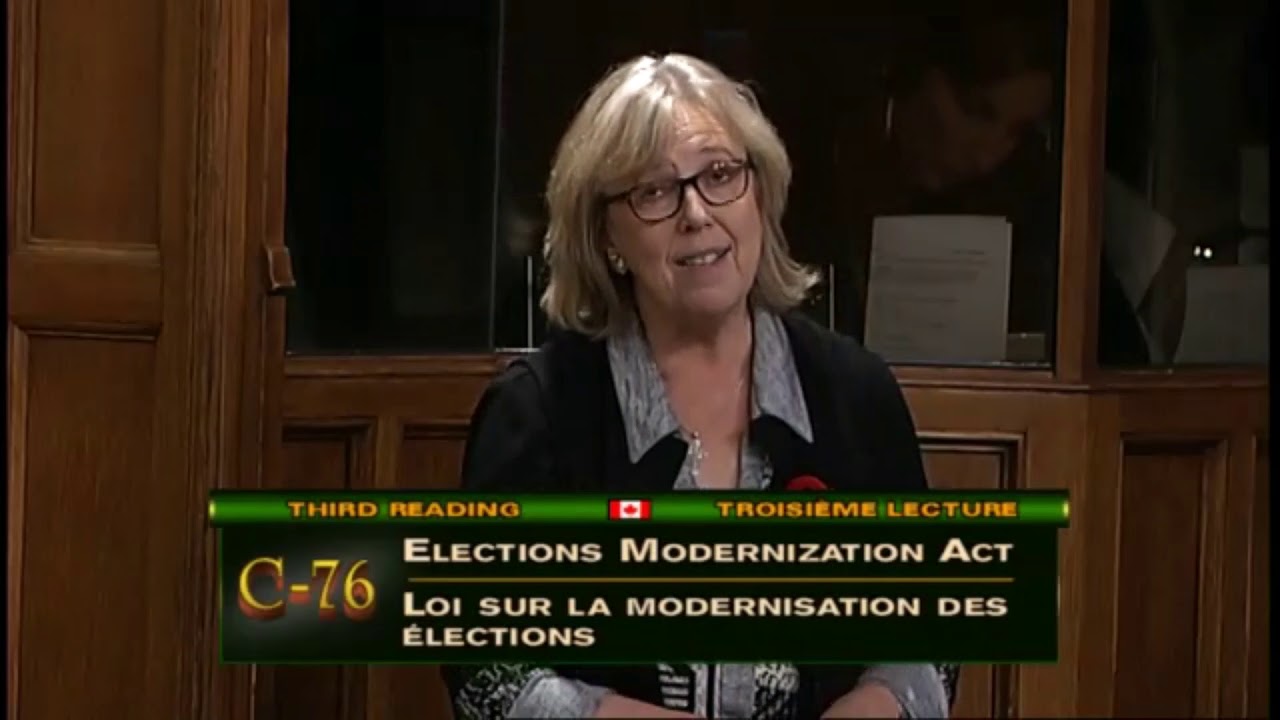 Third Reading: Elections Modernization Act - YouTube
