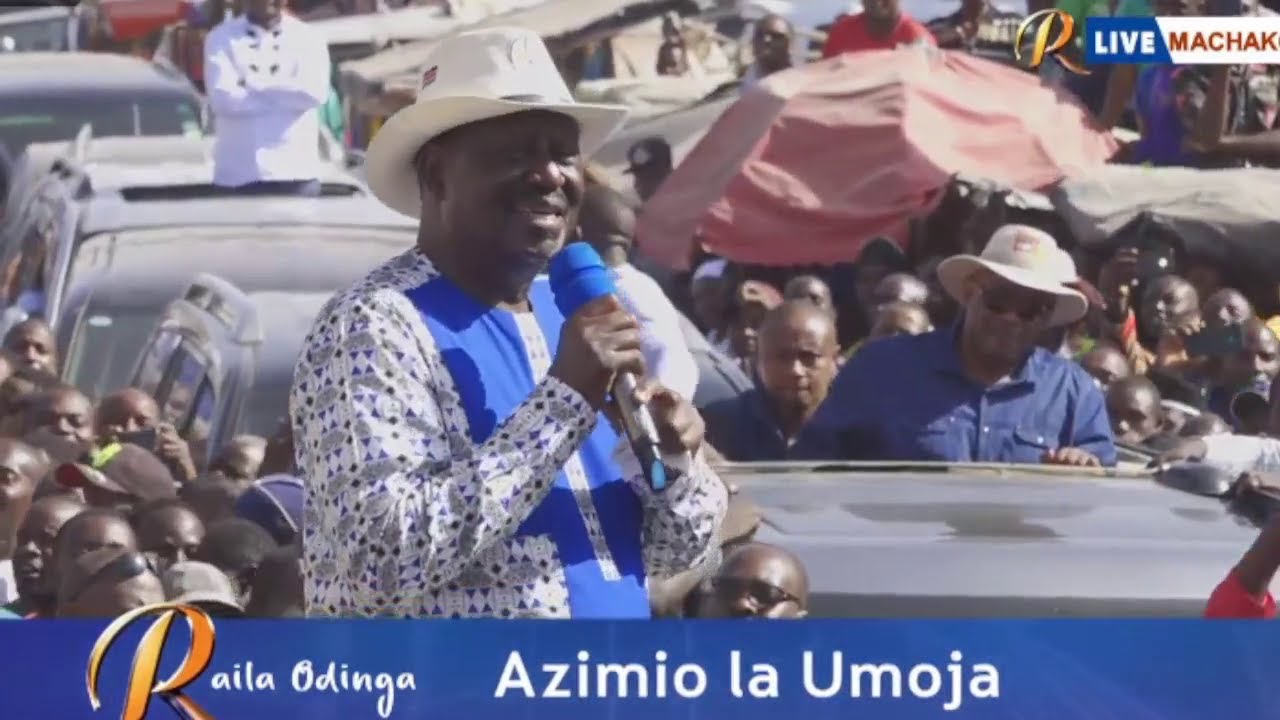 RAILA ODINGA FULL SPEECH AT AZIMIO RALLY IN MACHAKOS TODAY - YouTube