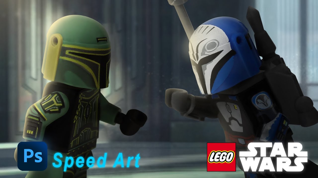 Almec VS Bo-Katan - Star Wars The Clone Wars Photoshop Speed Art! - YouTube