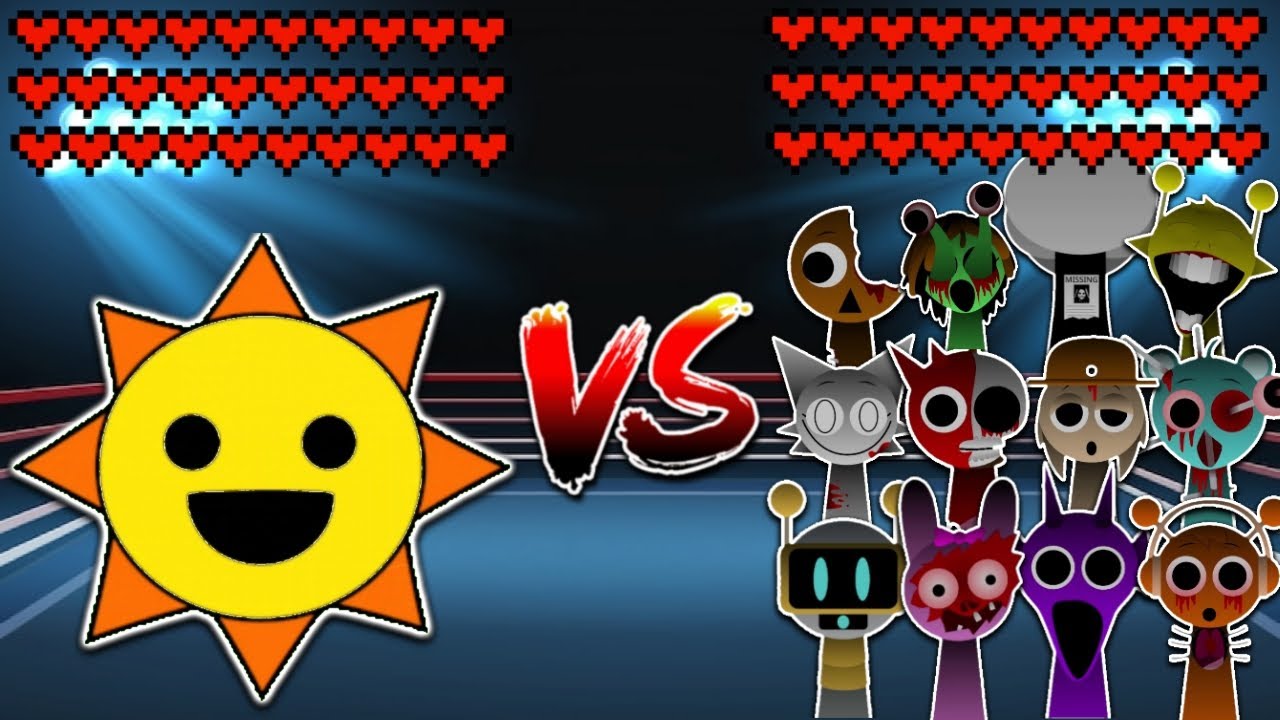 Mr. Sun vs All Evil Sprunki Characters! Meme battle - YouTube