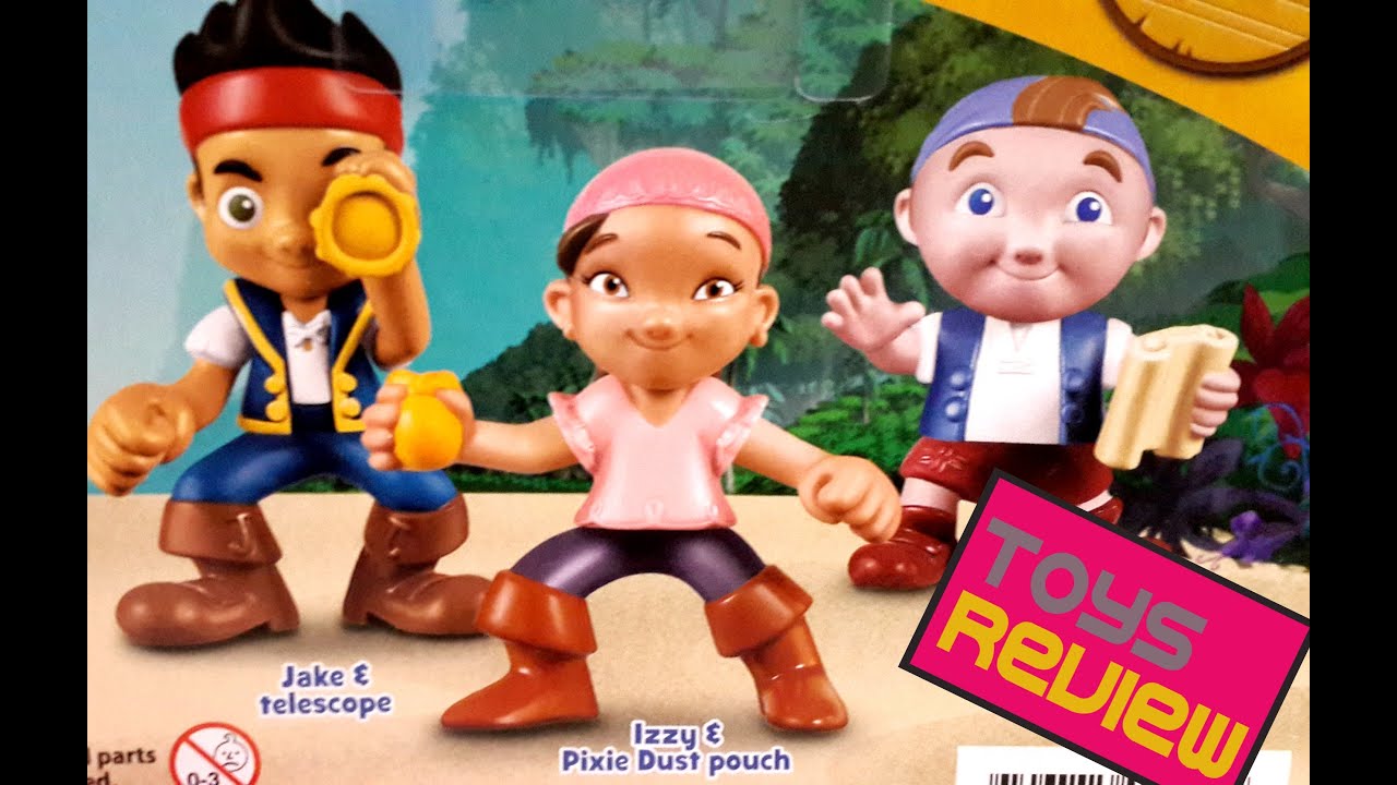Jack ,Izzy, Cubby Disney Action Figure Toy Review and Unboxing - YouTube