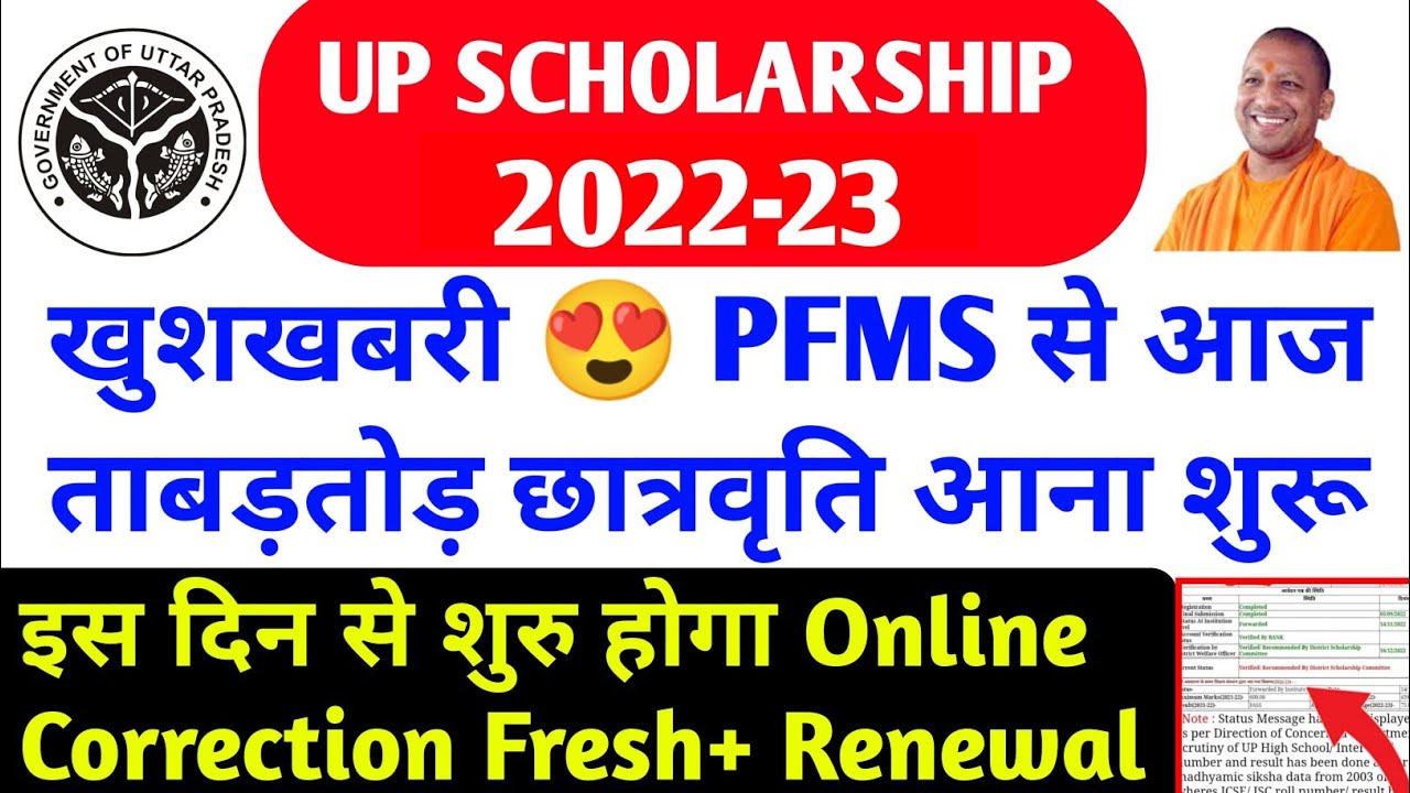 Up Scholarship Correction Date 2022 Up Scholarship Kab Tak Aayega