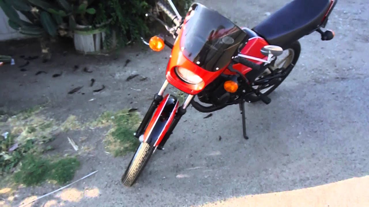 1981 Kawasaki AR80 Starting Riding - YouTube